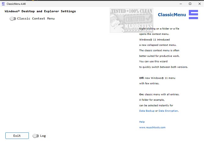 Download ClassicMenu - MajorGeeks