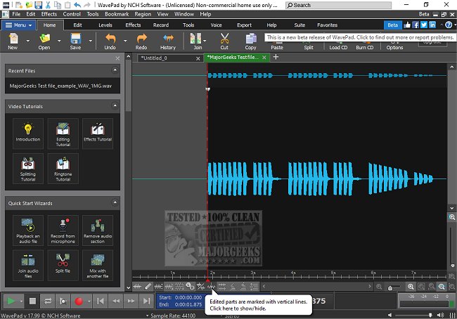 Download Wavepad - MajorGeeks