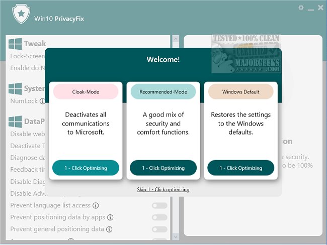 Download Win10PrivacyFix - MajorGeeks