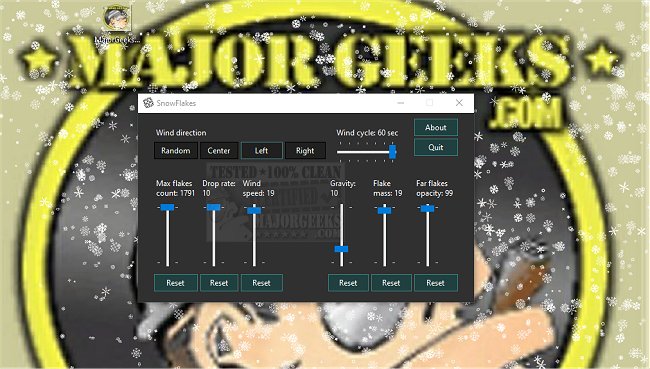 Download Snowflakes Theme - MajorGeeks