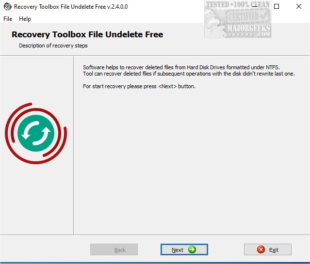 Download Recovery Toolbox File Undelete Free - MajorGeeks