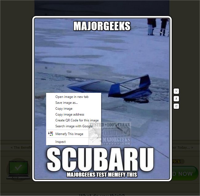 Download Memefy This for Chrome 0.1.7 - MajorGeeks