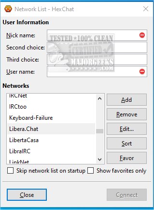 Download HexChat Portable - MajorGeeks