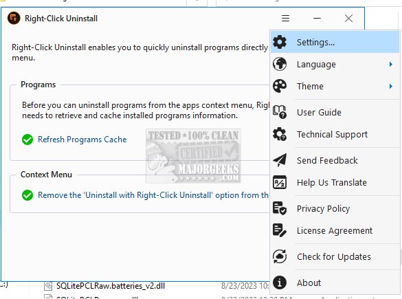 Download Right-Click Uninstall - MajorGeeks