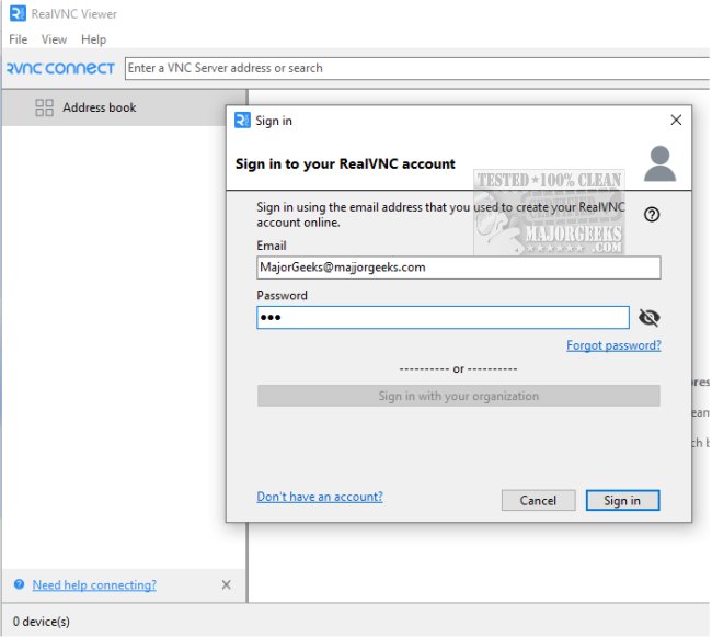 Download RealVNC Viewer 64-Bit 7.15.1 - MajorGeeks