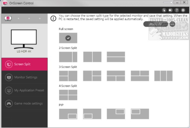 Download LG OnScreen Control - MajorGeeks