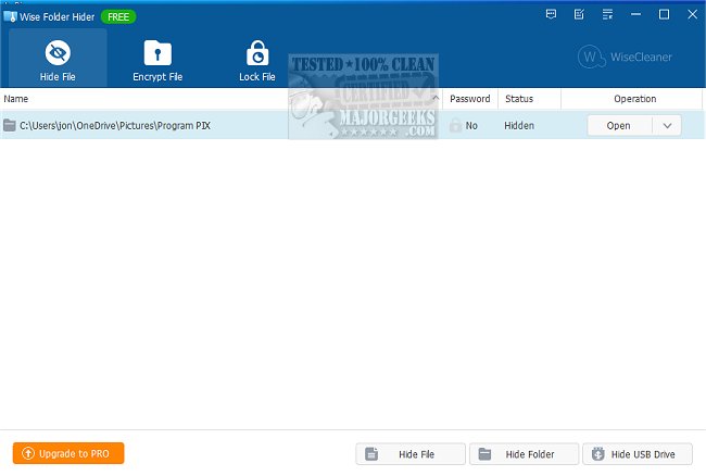 Download Wise Folder Hider - MajorGeeks