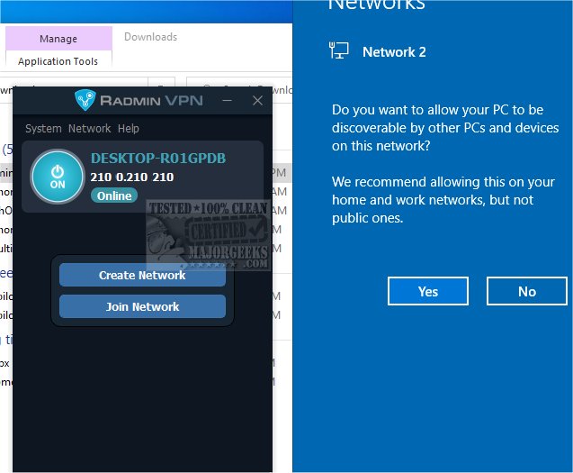Download Radmin VPN - MajorGeeks