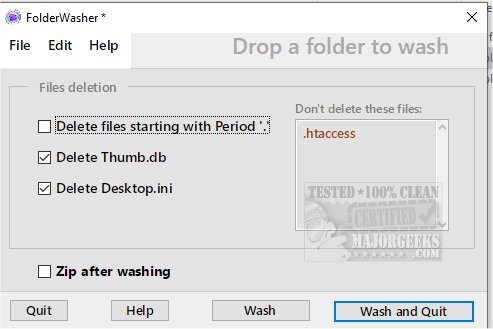 Download FolderWasher - MajorGeeks