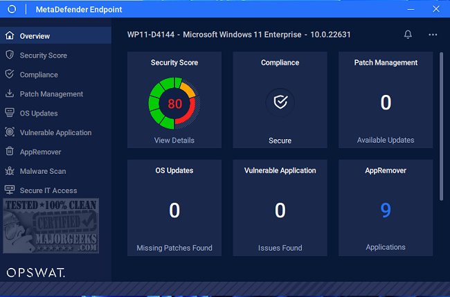 Download OPSWAT Security Score - MajorGeeks