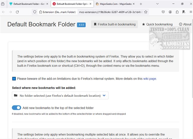 Download Default Bookmark Folder for Firefox - MajorGeeks
