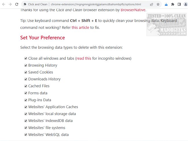 Download Click and Clean - MajorGeeks