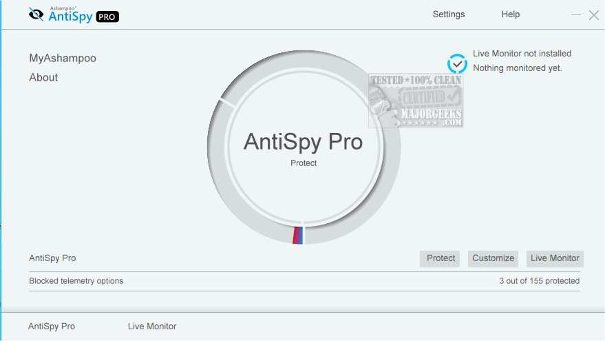 Download Ashampoo Anti­Spy Pro⁠ - MajorGeeks