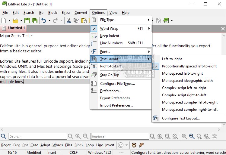 Download EditPad Lite - MajorGeeks