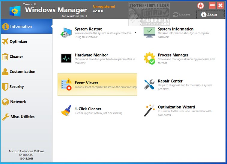 Download Windows Manager - MajorGeeks