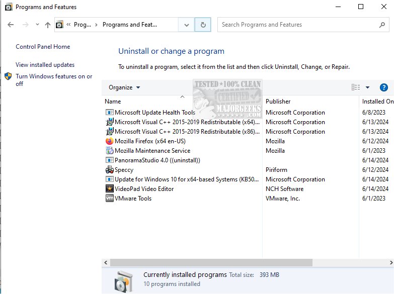 Download Hide From Uninstall List - MajorGeeks