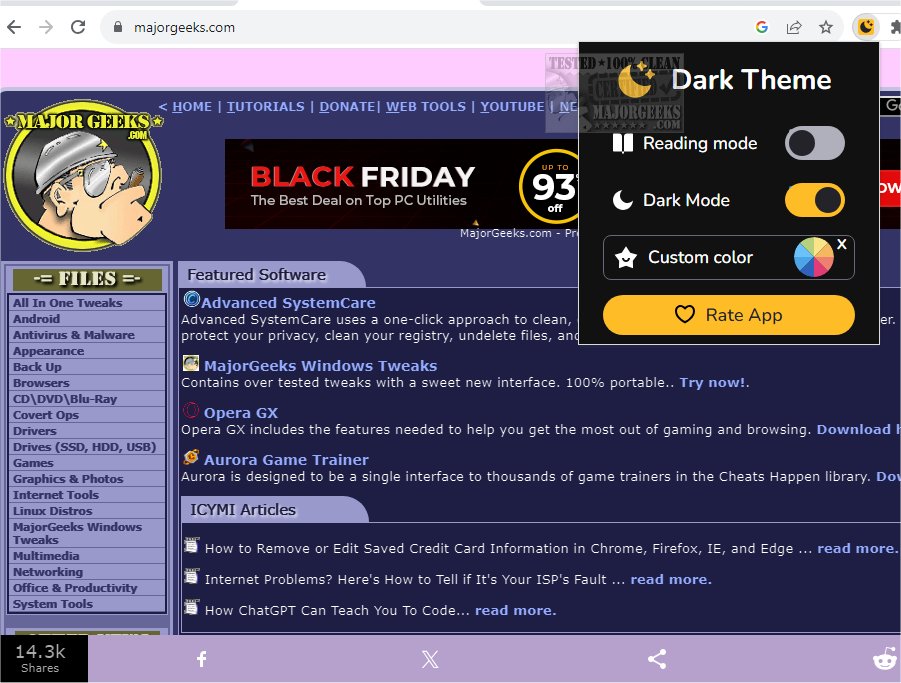 Download Dark Mode for Web - MajorGeeks