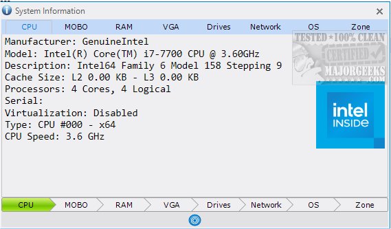 Download System Information - MajorGeeks