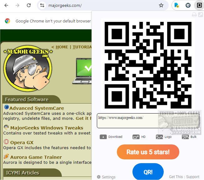 Download QR Code Generator for Chrome - MajorGeeks