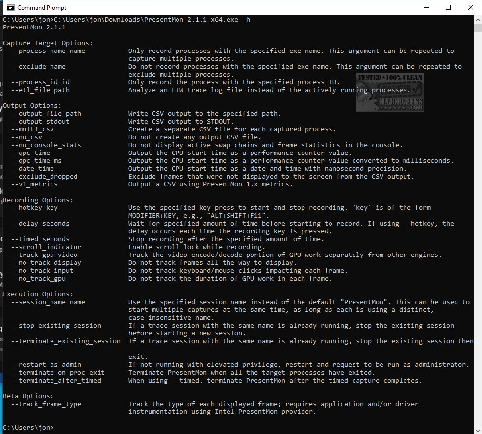 Download Intel PresentMon - MajorGeeks