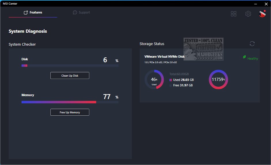 Download MSI Center - MajorGeeks