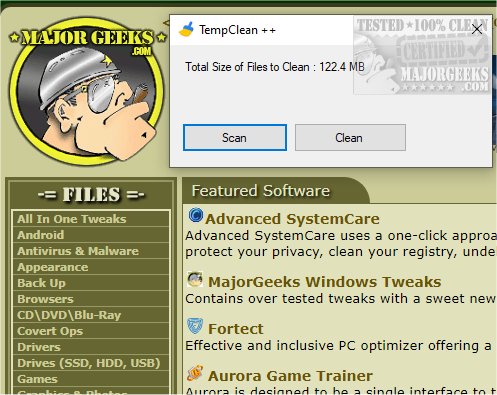 Download TempClean++ - MajorGeeks