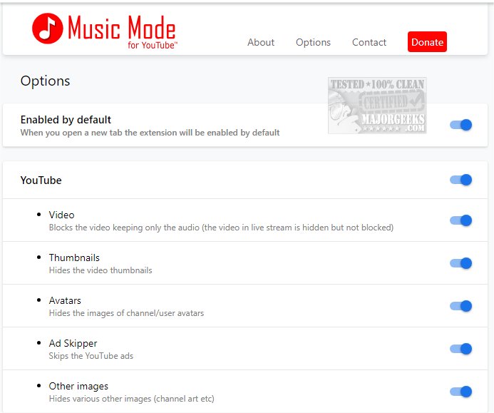 Download Music Mode for YouTube - MajorGeeks