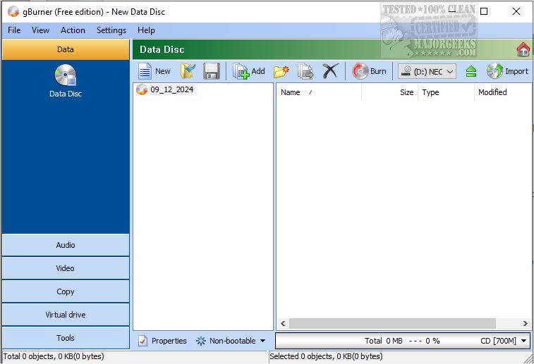 Download gBurner - MajorGeeks