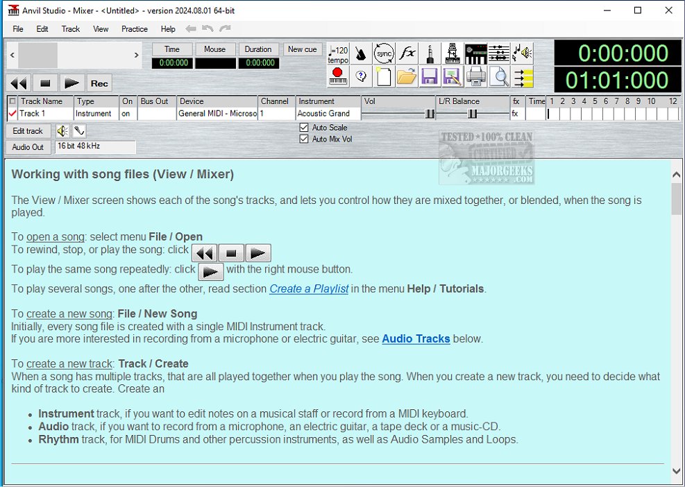 Download Anvil Studio - MajorGeeks