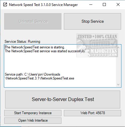Download Network Speed Test - MajorGeeks