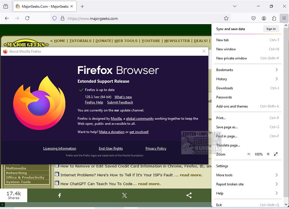 Download Mozilla Firefox ESR - MajorGeeks