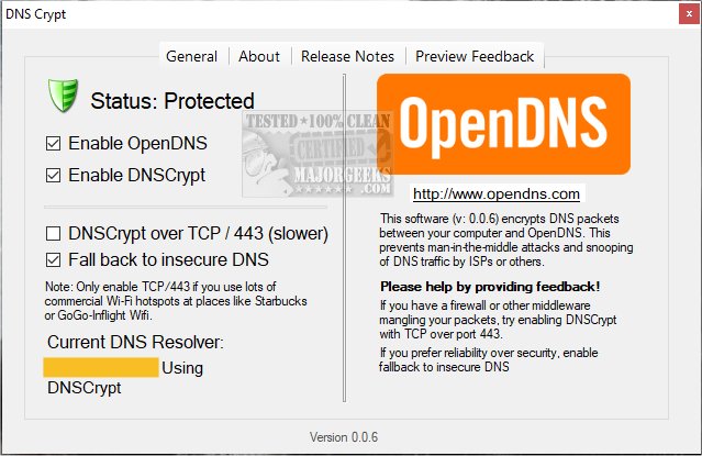 Download DNSCrypt - MajorGeeks