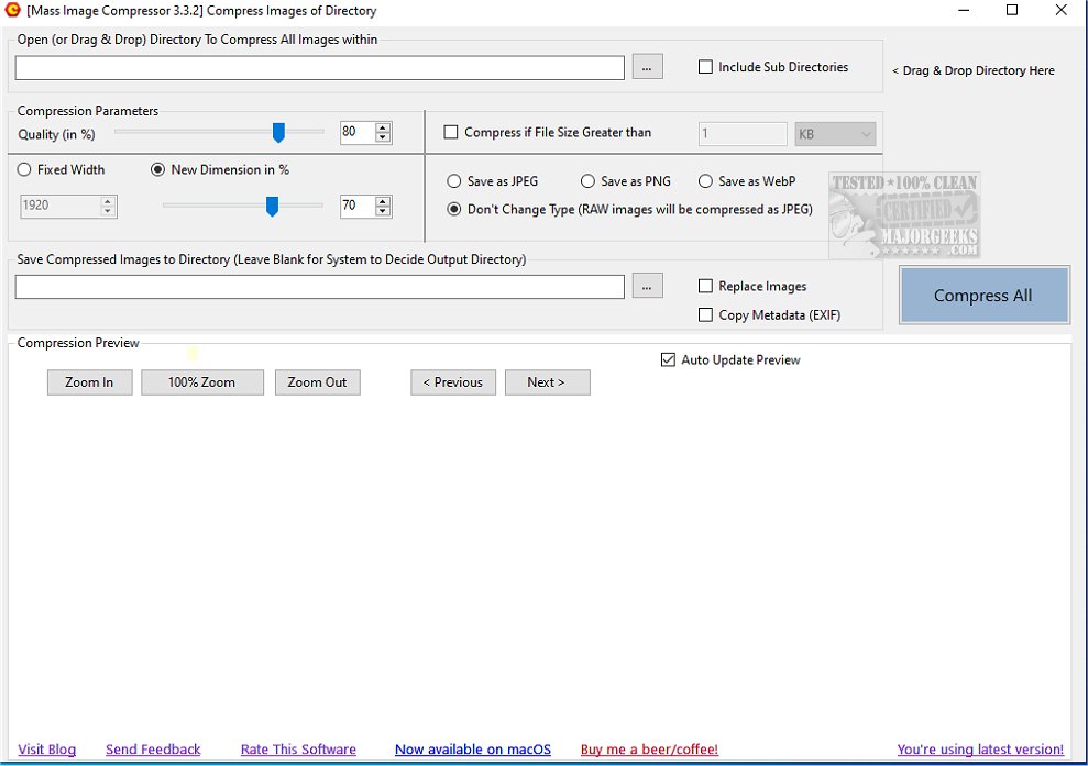 Download Mass Image Compressor - MajorGeeks