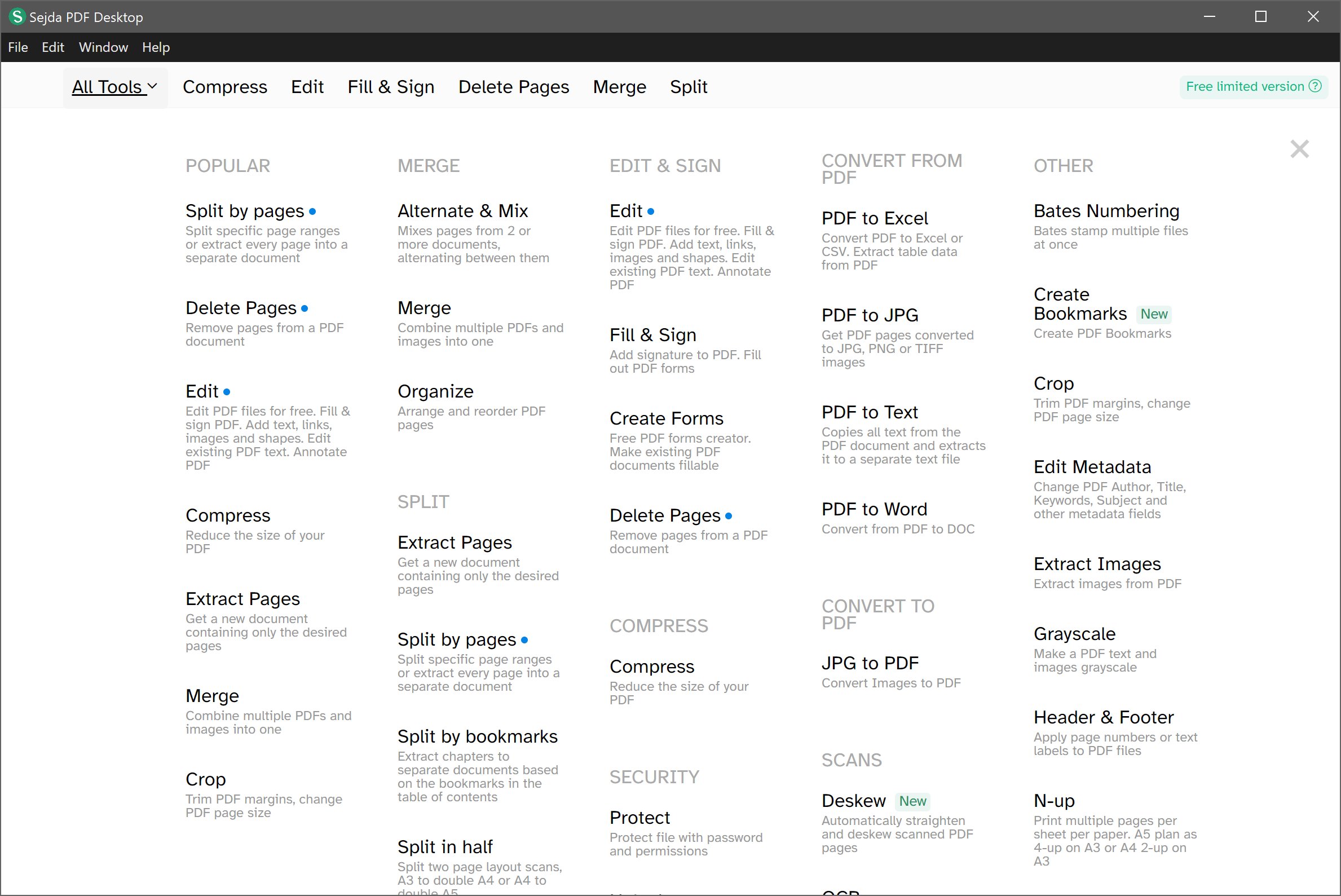 Download Sejda PDF Desktop Free - MajorGeeks