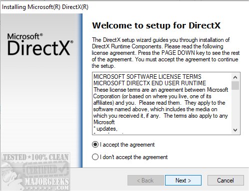 Download DirectX 12 - MajorGeeks