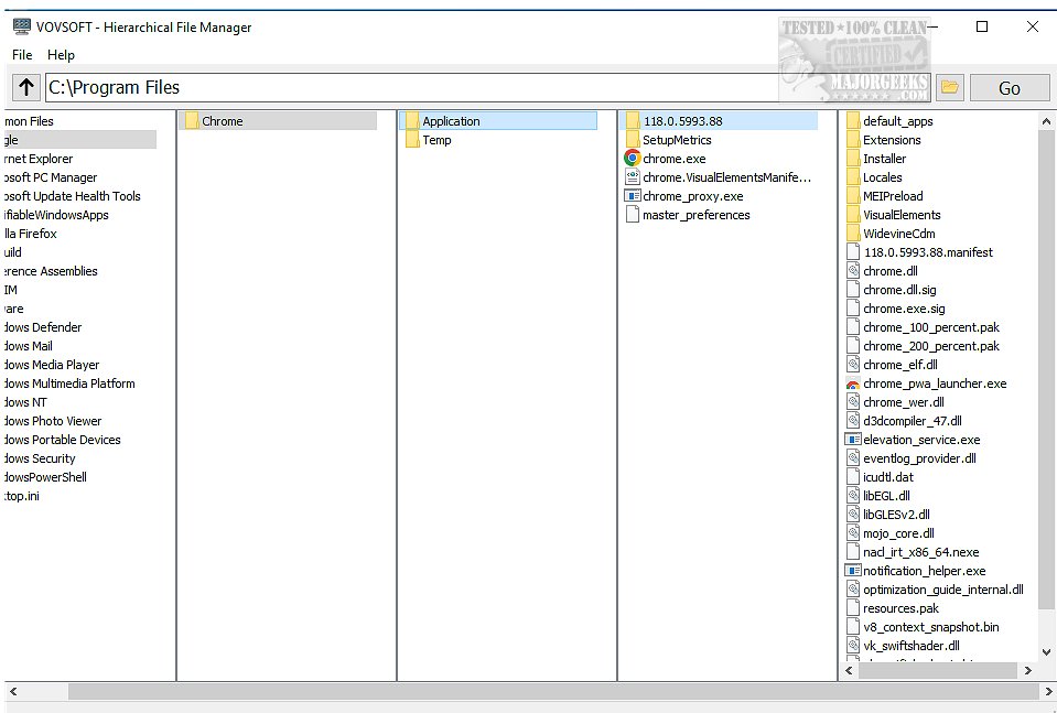 Download VOVSOFT Hierarchical File Manager - MajorGeeks