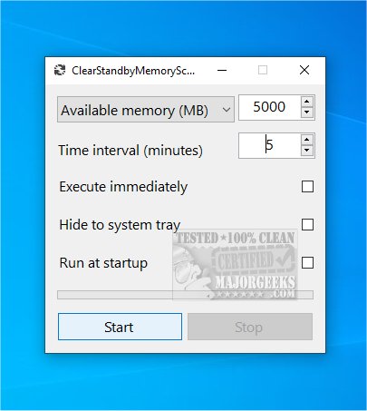 Download ClearStandbyMemoryScheduler - MajorGeeks