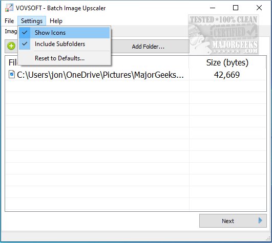 Download VOVSOFT Batch Image Upscaler - MajorGeeks