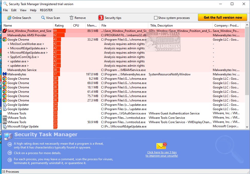 Download Security Task Manager - MajorGeeks