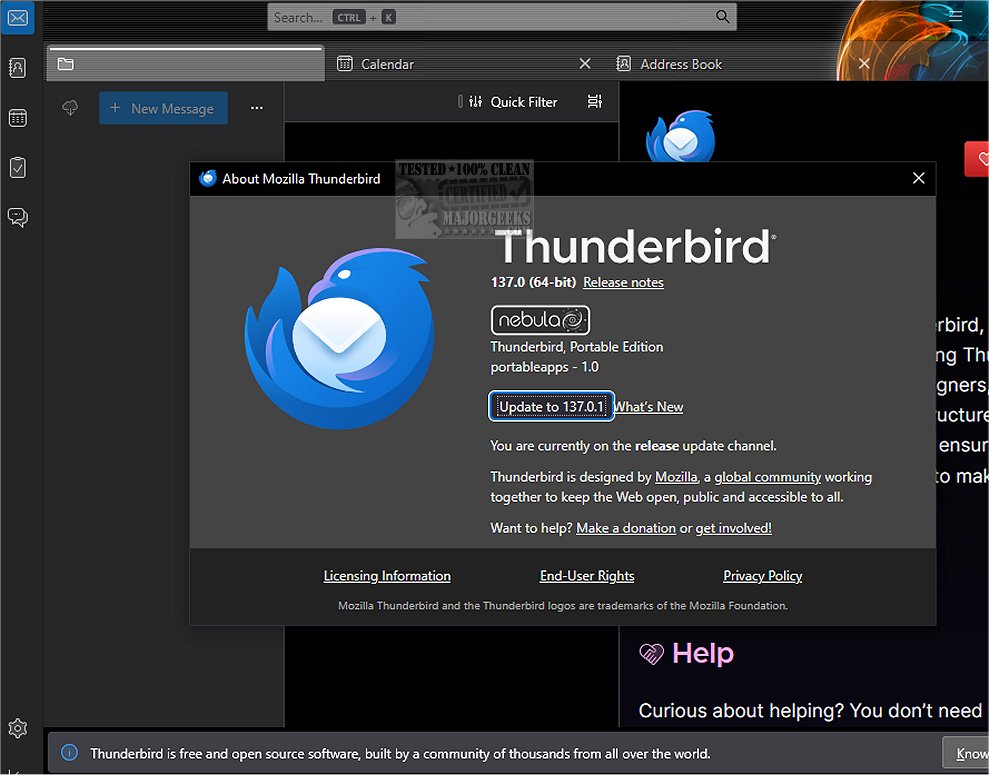Download Mozilla Thunderbird Eclipse Portable - MajorGeeks