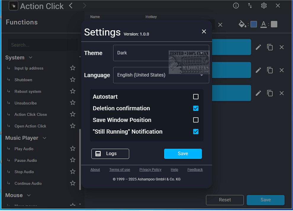 Download Ashampoo Action Click - MajorGeeks