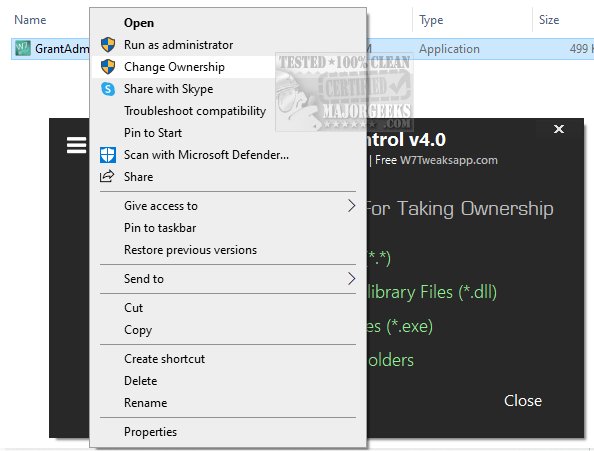 Download Grant Admin Full Control - MajorGeeks