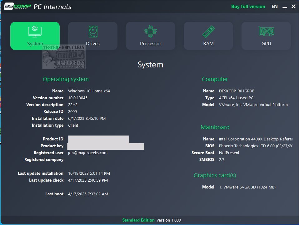 Download ASCOMP PC Internals - MajorGeeks