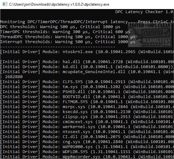 Download DPC Latency Checker (DPC) - MajorGeeks