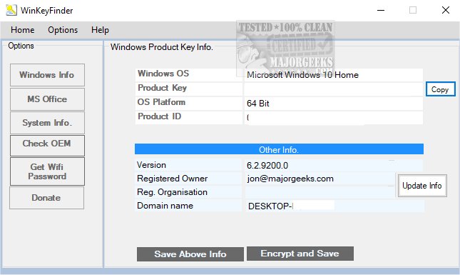 Download WinKeyFinder - MajorGeeks