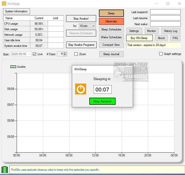 Download WinSleep - MajorGeeks