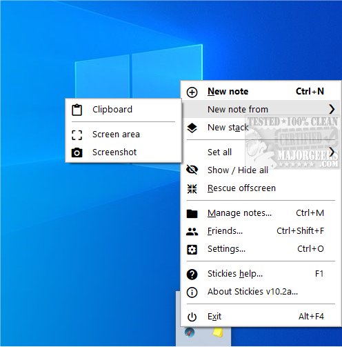 Download Stickies Portable - MajorGeeks