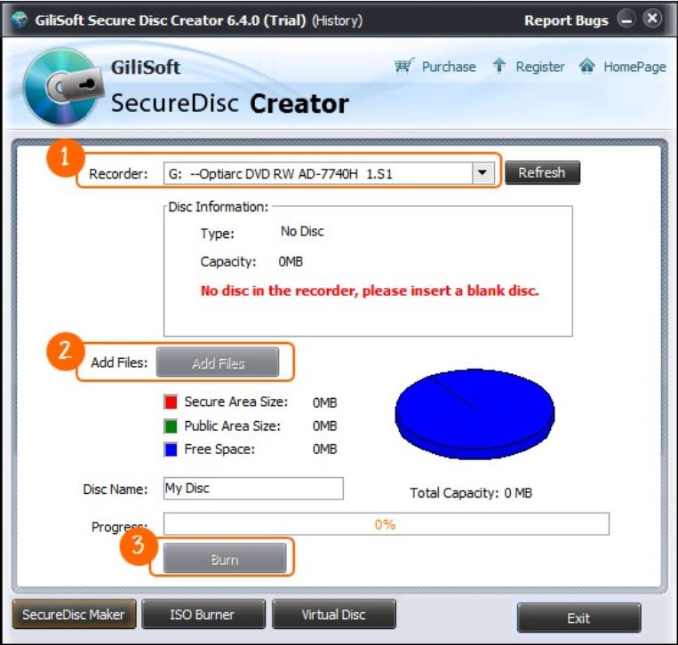Download GiliSoft Secure Disc Creator - MajorGeeks