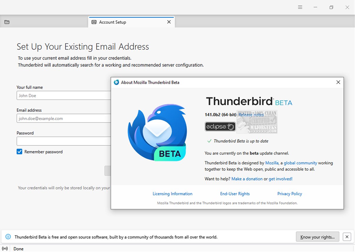 Download Mozilla Thunderbird Eclipse Portable - MajorGeeks
