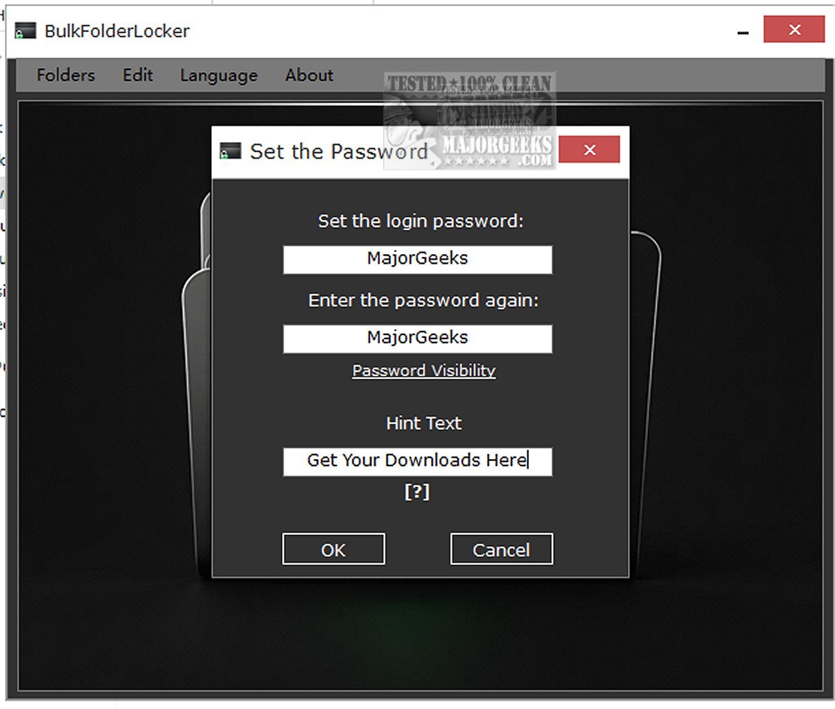 Download BulkFolderLocker - MajorGeeks